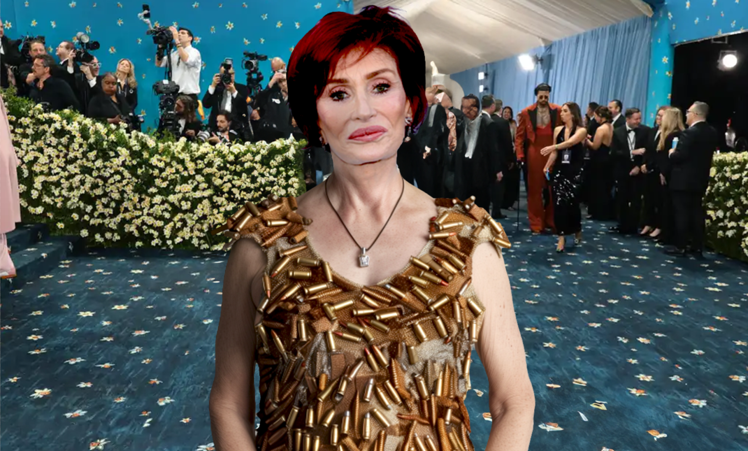 Met Gala: Sharon Osbourne Stuns In Dress Made From Used IDF Bullet ...